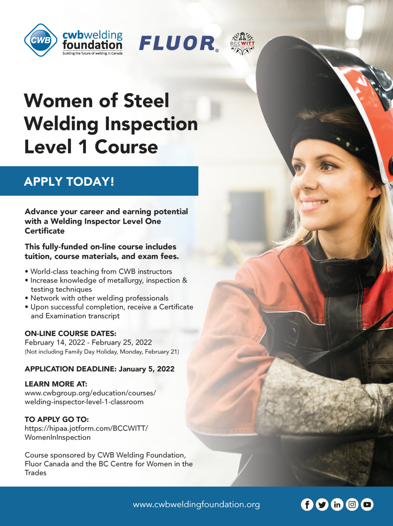 Women in Inspection: Opportunity for Canadian Women Welders! | BCCWITT