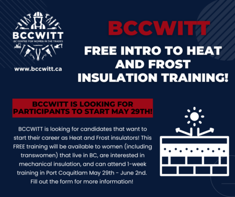 BC Insulators – Free 1 week Heat and Frost trades training! | BCCWITT